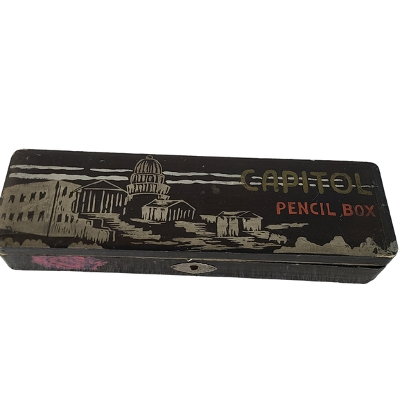 Vintage | Accents | Vintage Wood Pencil Box | Poshmark